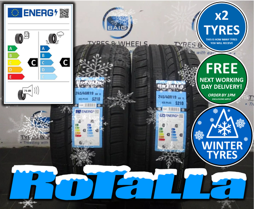 X2 245/40R19 245 40 19 98V XL M+S ROTALLA S210 ICE ️WINTER MID-RANGE ...