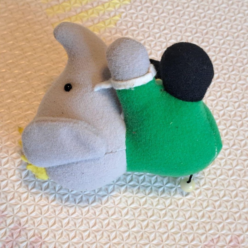 Babar the Elephant Stuffed Elephant with Crown Character Sitting ...