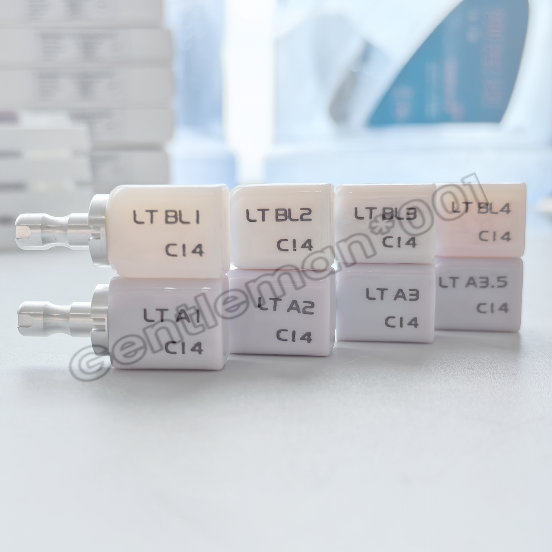 C14 LT Emax Dental Glass Ceramic Lithium Dislicate CAD/CAM Cerec Blocks ...