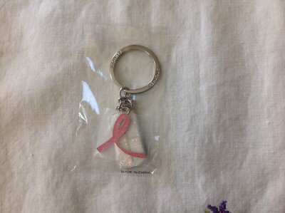 Clinique Pink Ribbon Breast Cancer Awareness Keychain Ring Key Chain | eBay