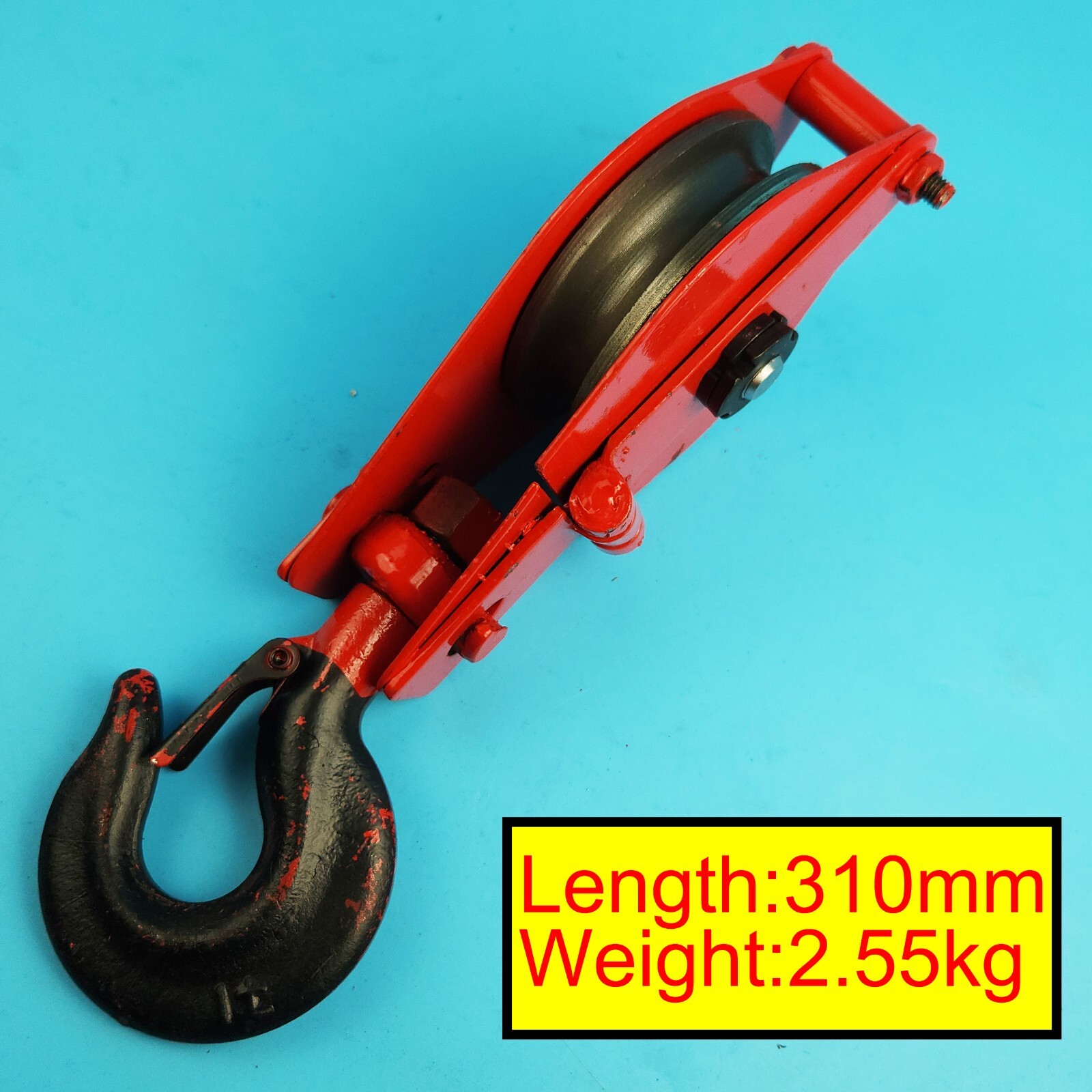 Sheave Block With Hook SINGLE PULLEY STEEL WHEEL LIFTING HOIST Industry ...