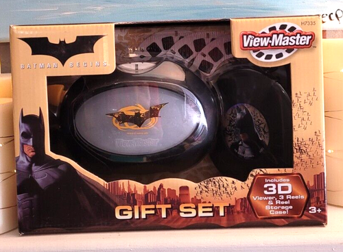 Sealed NEW Batman Begins Giftset view-master Viewer Case & 3 Reels Set ...