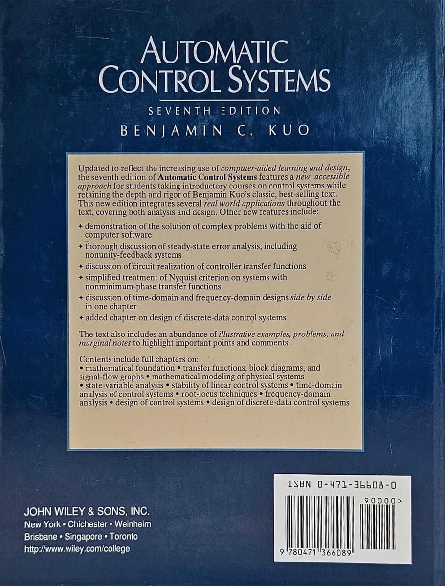 Automatic Control Systems Kuo