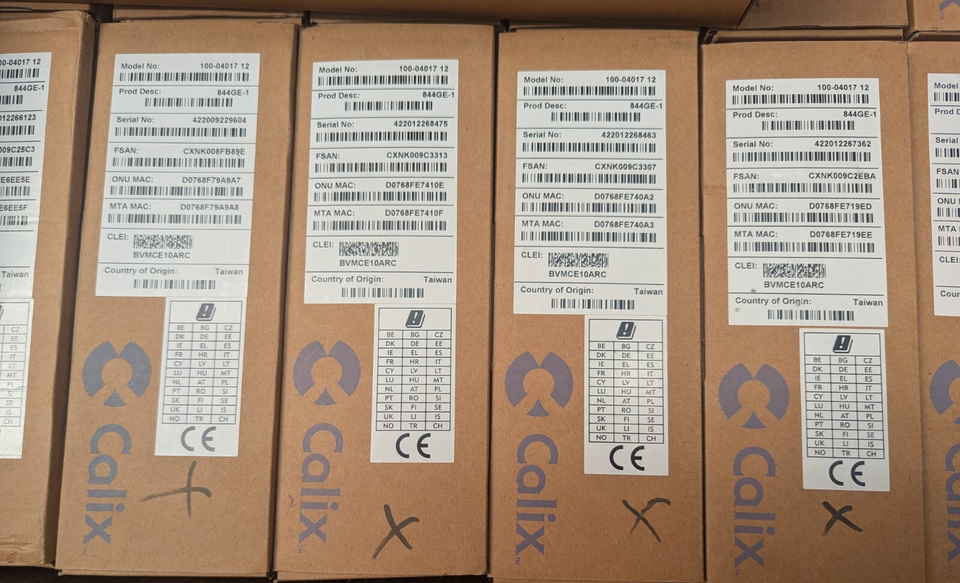 Calix 844GE-1 GigaCenter-100-04017-Used/Tested/Working Condition-Lot of ...