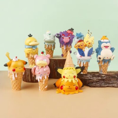 Pokemon Ice Cream Cone Design Pikachu Kirby Jigglypuff Eevee Gengar ...