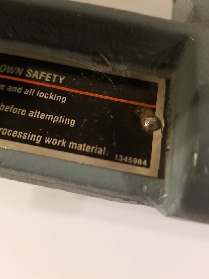 Delta Table Saw Tenoning Jig #1345984 #1345985 Vise Clamp Wood Tool ...