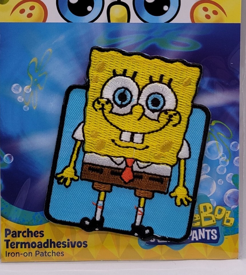 Nickelodeon © Spongebob Iron-On Patch: Flattered Spongebob Squarepants ...