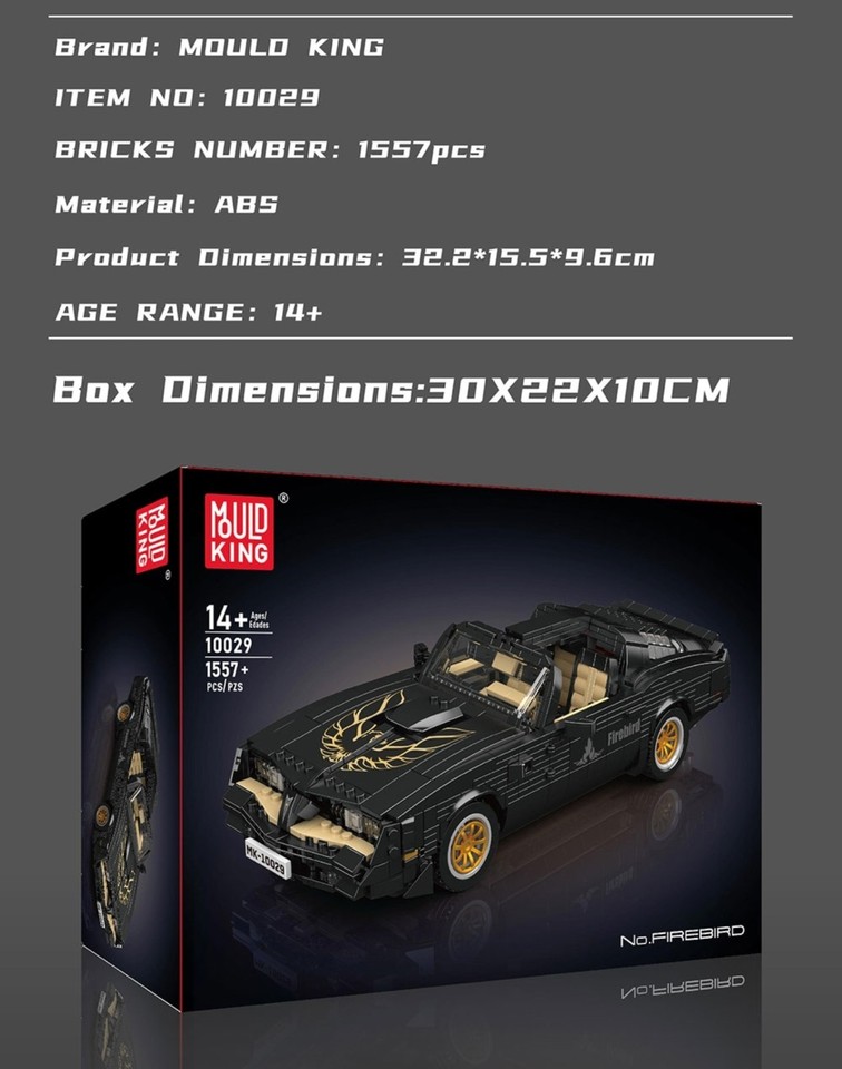 New In Box | Black Firebird Trans AM with Gold Phoenix, 1:14 Scale ...
