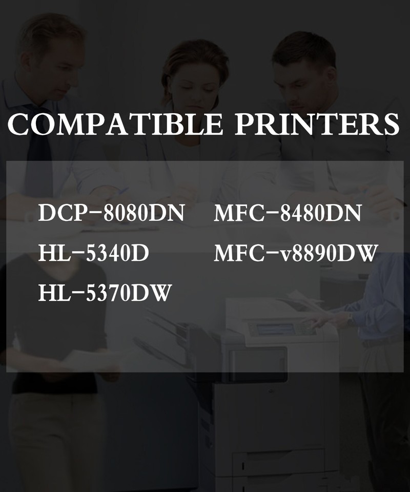 5PK TN 650 TN-650 Black Toner Cartridges fit for HL-5250DN MFC-8460N ...