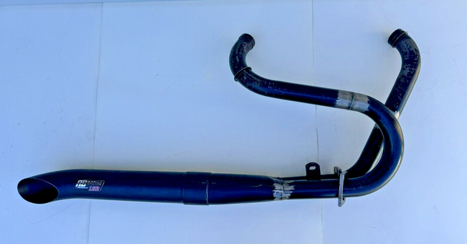 1984-1999 Harley 2:1 LSR Exhaust Pipes Slash-Cut Turn-Out | RB Racing ...
