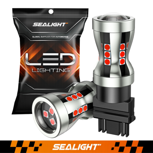 SEALIGHT LED Bulb 3157 3156 3057 4157 LED Brake Lights Red Bulb Tail ...