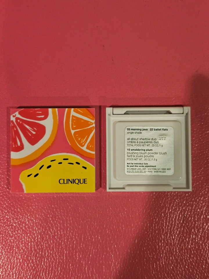 2x CLINIQUE All About Shadow Duo MINI ~Morning java/Ballet flats ...