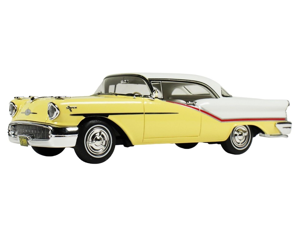 1957 OLDSMOBILE STARFIRE YELLOW & WHITE 1/43 BY GOLDVARG COLLECTION GC ...