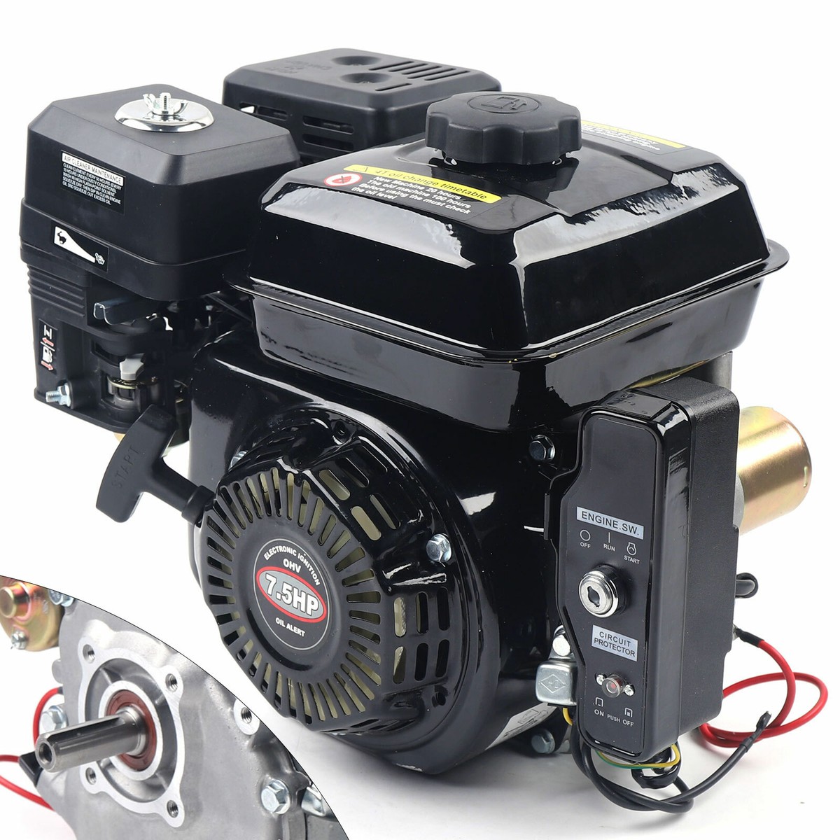 Go Cart Engines 7 HP OHV Go Kart Engine Motor Log Splitter Gas Motor ...