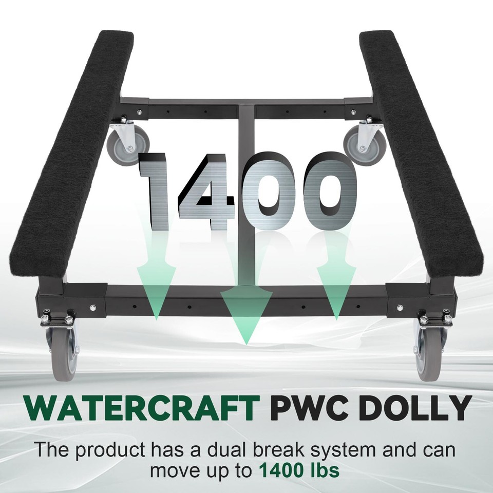 "Watercraft PWC Dolly Boat Jet Ski Stand Storage Cart | 23""x17 ...