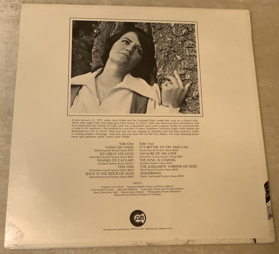 Vintage Vinyl Record Southern Gospel June Wade THINK ON THESE Sealed | eBay