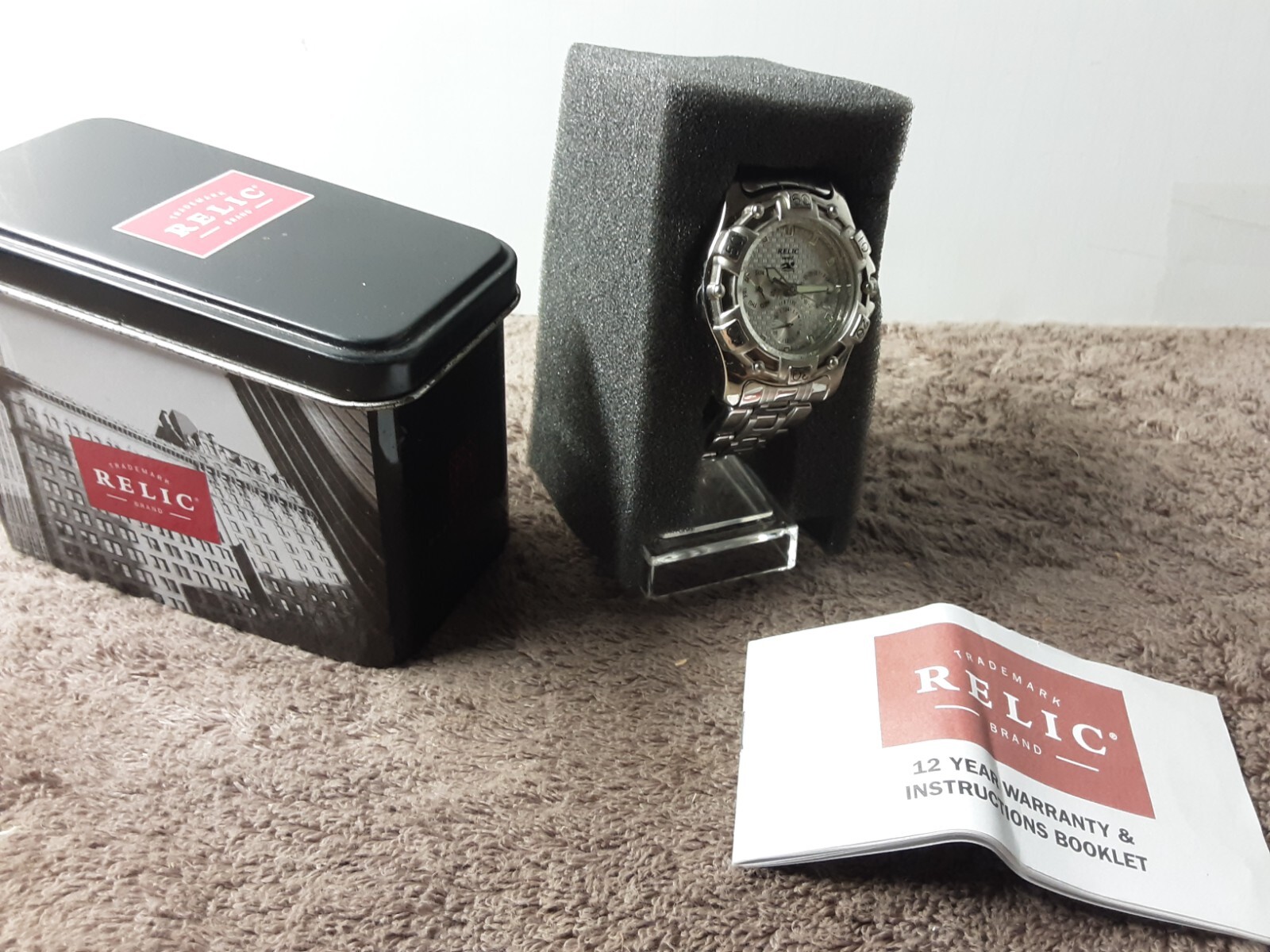 Vintage Relic Wet Quartz Men's Divers Watch IN BOX - Gem