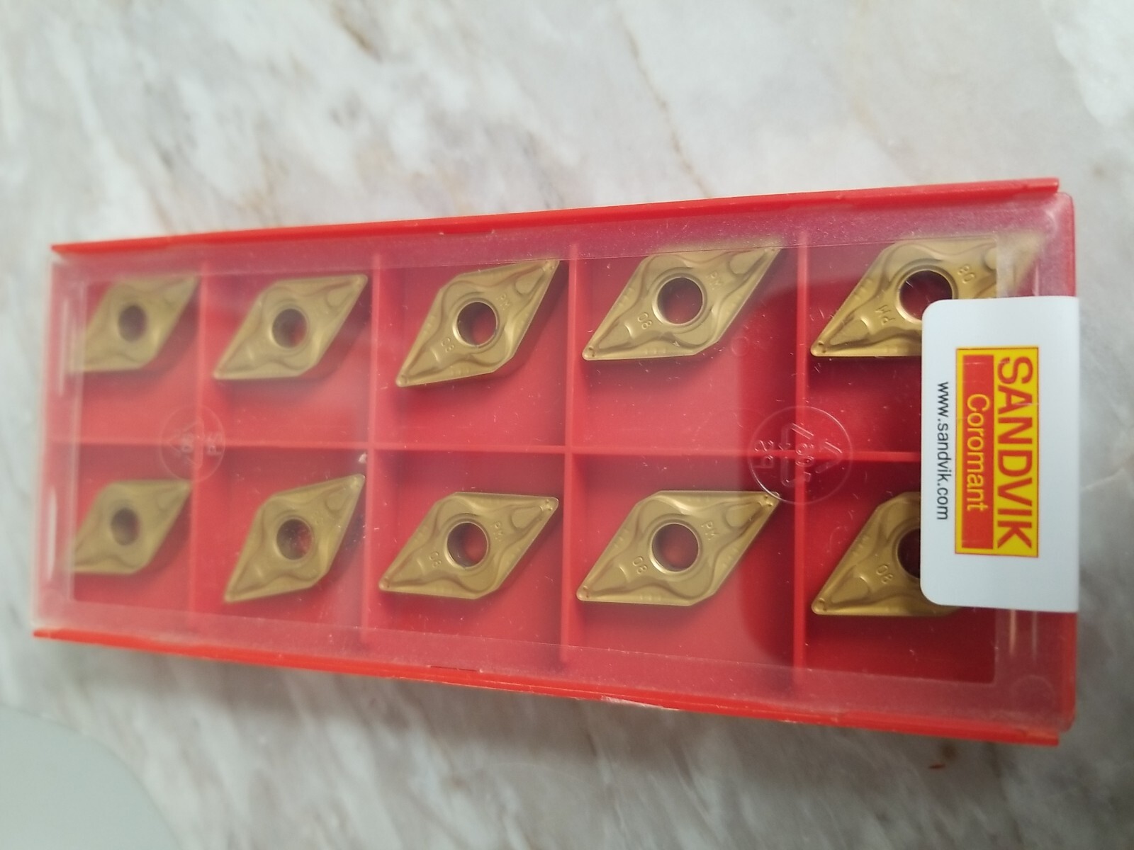 Sandvik Coromant DNMG 432-PM (DNMG 15 04 08) Carbide Inserts (Box of 10 ...