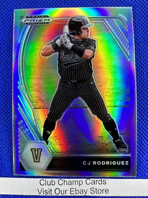 2021 #PDP158 CJ Rodriguez Panini Prizm Draft Picks Baseball Silver ...