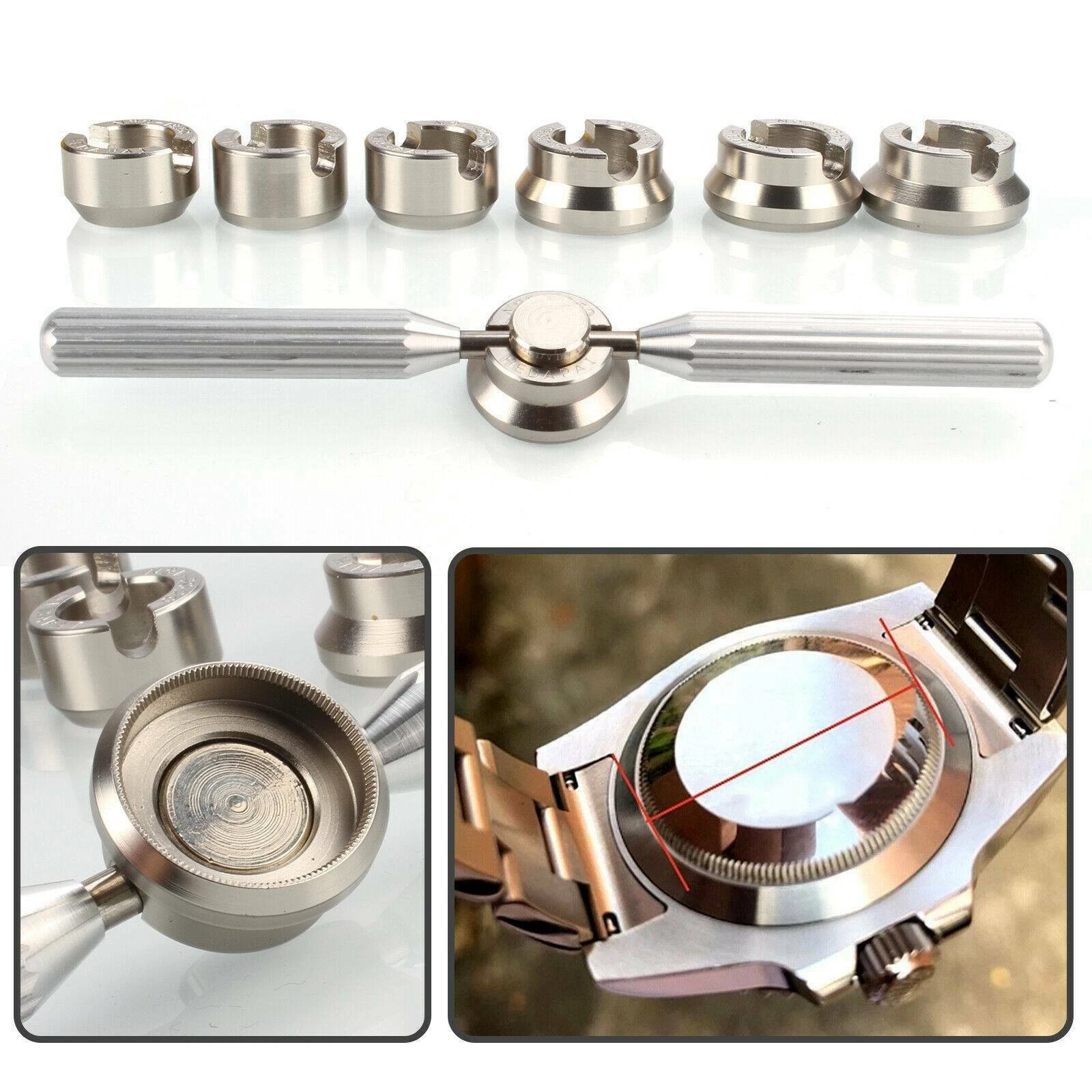 Pro Back Case Opener Cover Remover for Rolex & Tudor Watch Repair Tool ...