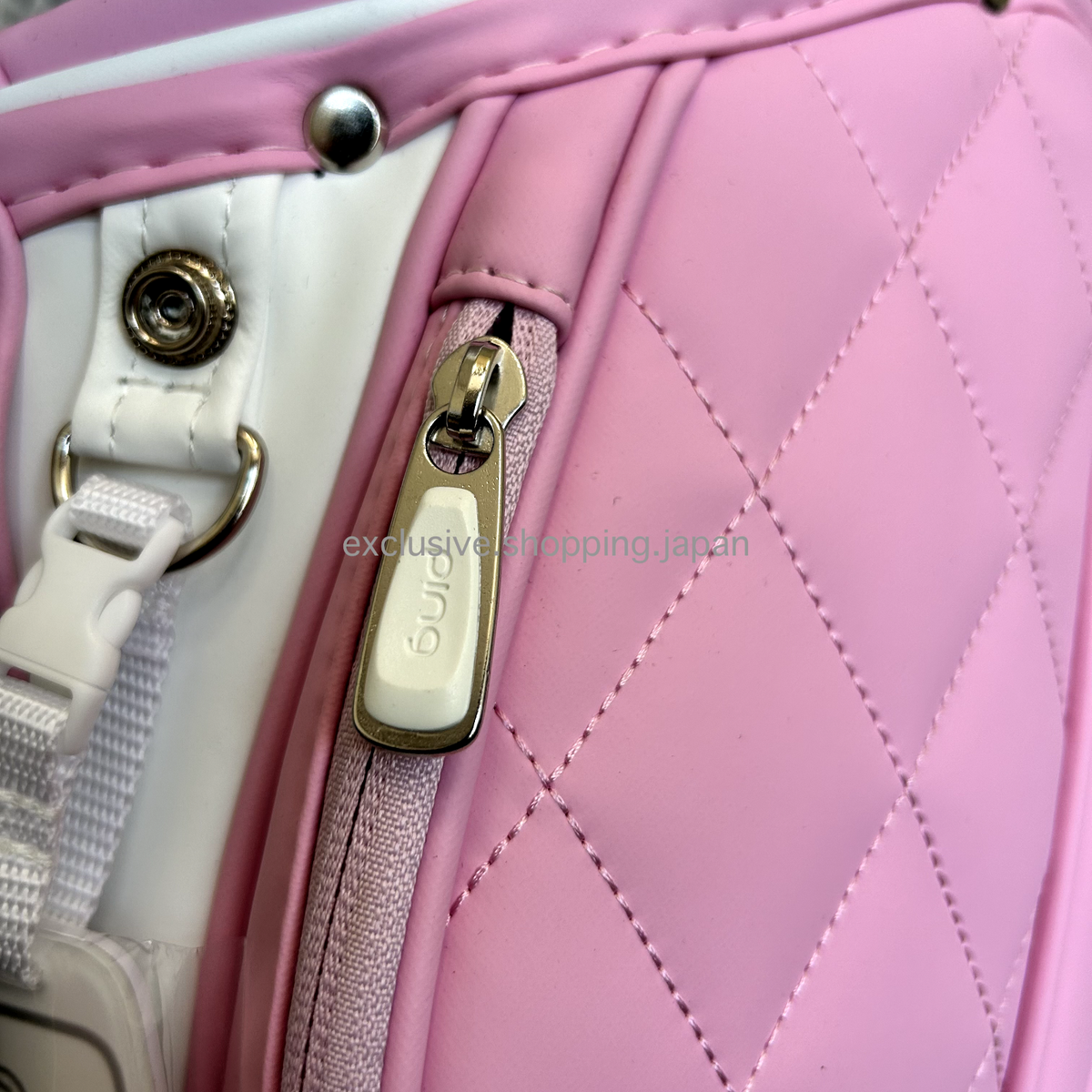 Ping Golf Cart Bag Soft PU Pink 9inch 3.1kg Ladies Womens 4 Ping Golf Cart Bag Soft PU Pink 9inch 3.1kg Ladies Womens 4