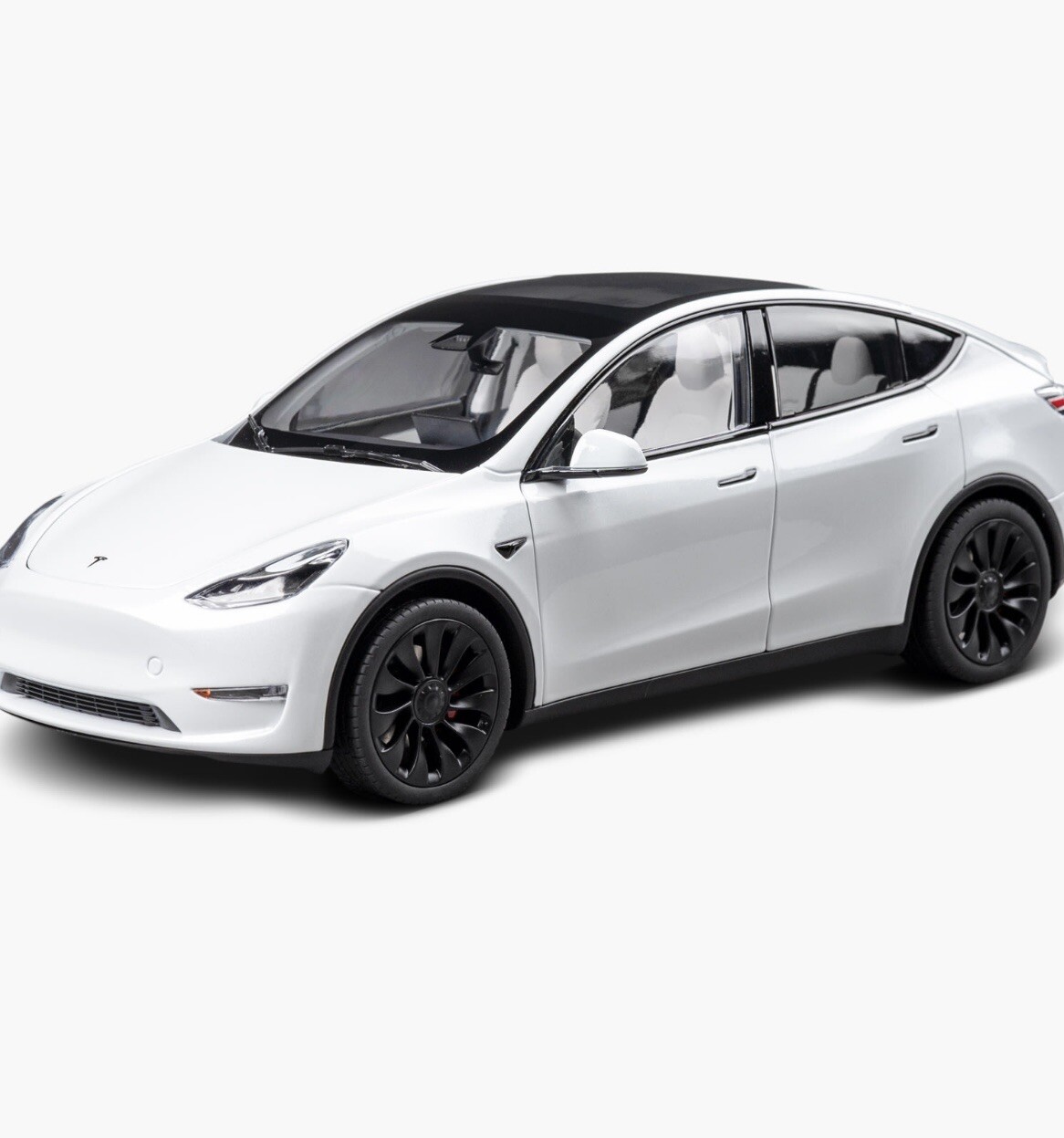 TESLA 1:18 Scale Model Y Pearl White Diecast Model Y Official Goods ...
