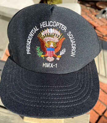 Presidential Helicopter Squadron Marine One Cap HMX-1 Black Baseball ...