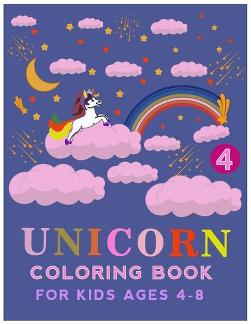 unicorn coloring book for kids ages 4-8: beautiful unicorn by Layla Abu ...