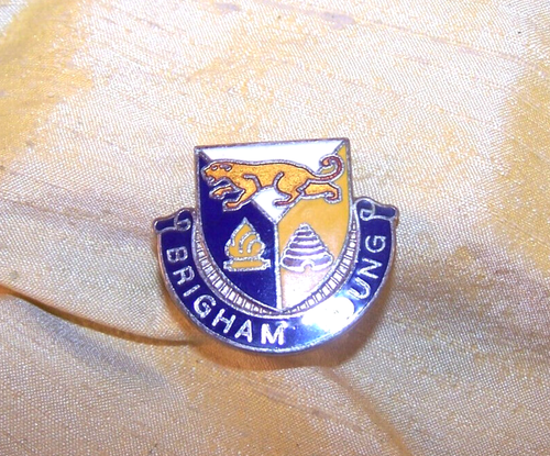 VINTAGE Brigham Young University ROTC hat pin, 1" tall BYU - OLD | eBay