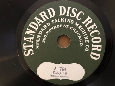 STANDARD DISC Record 78 rpm 1764 D-I-X-I-E / Maryland, my Maryland | eBay