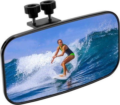 Boat Rear View Mirror, 8" W x 4" H Marine Mirror for Ski Boats Pontoon ...