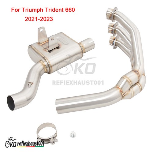 For Triumph Trident 660 2021-2023 Front Header Pipe Motorcycle Full ...