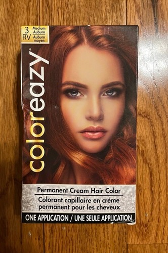 Coloreazy Permanent Crème Hair Color Medium Auburn New | eBay
