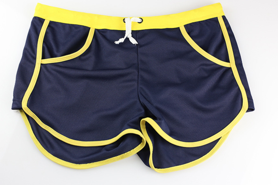 Men's Gym Shorts Supporting Pouch Active Wear Body builder Workout ...