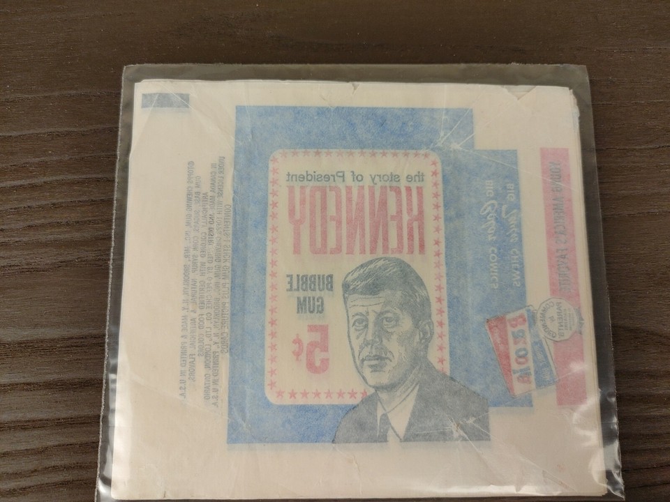 1964 TOPPS THE STORY OF JOHN F KENNEDY 5 Cent WRAPPER | eBay