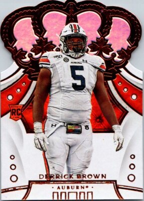 2020 Chronicles Draft Picks Derrick Brown Crown Royale Rookie RC Auburn ...