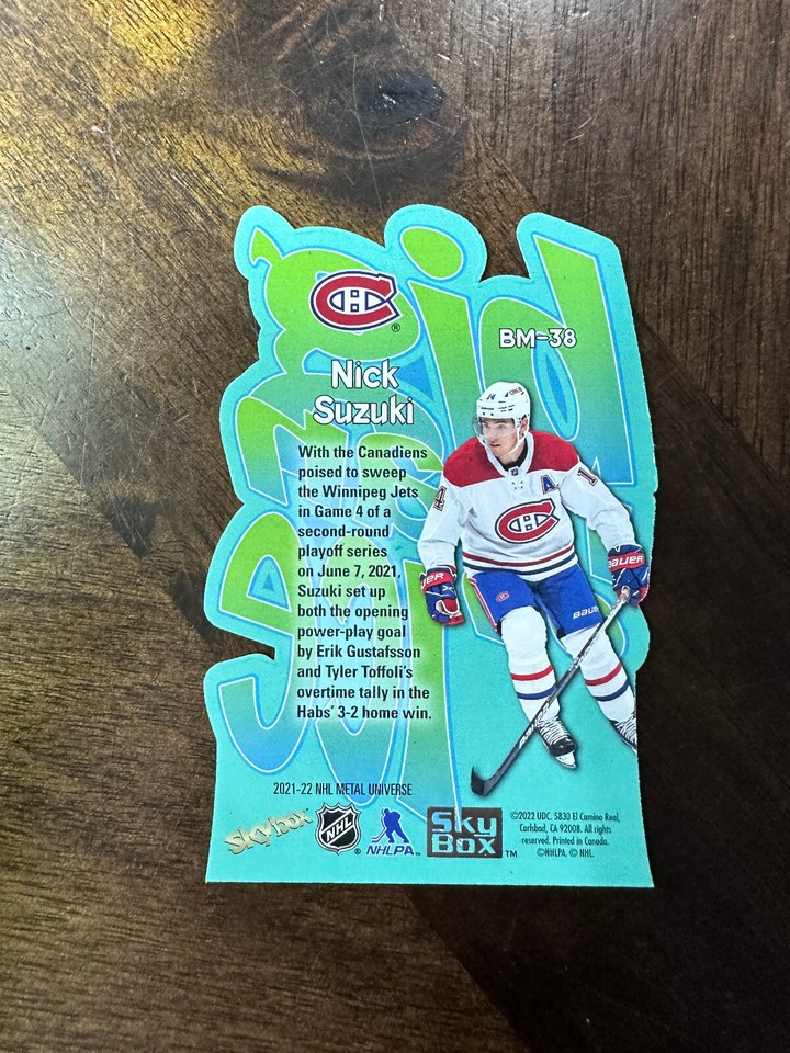 Nick Suzuki Metal Universe Big Man on Ice | eBay