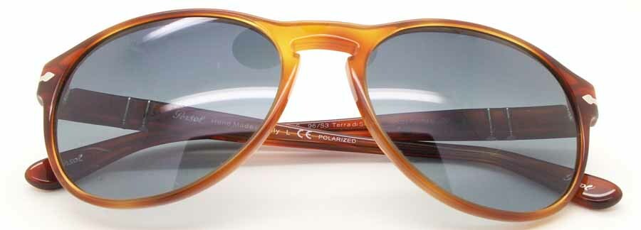 PERSOL 2931-96-23 Terra Di Siena frame with Polarized Blue Faded ...