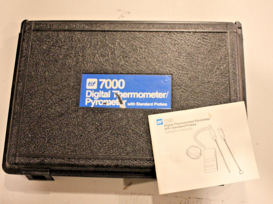 TIF 7000 DIGITAL THERMOMETER PYROMETER , 3 PROBES EXCELLENT CONDITION ...