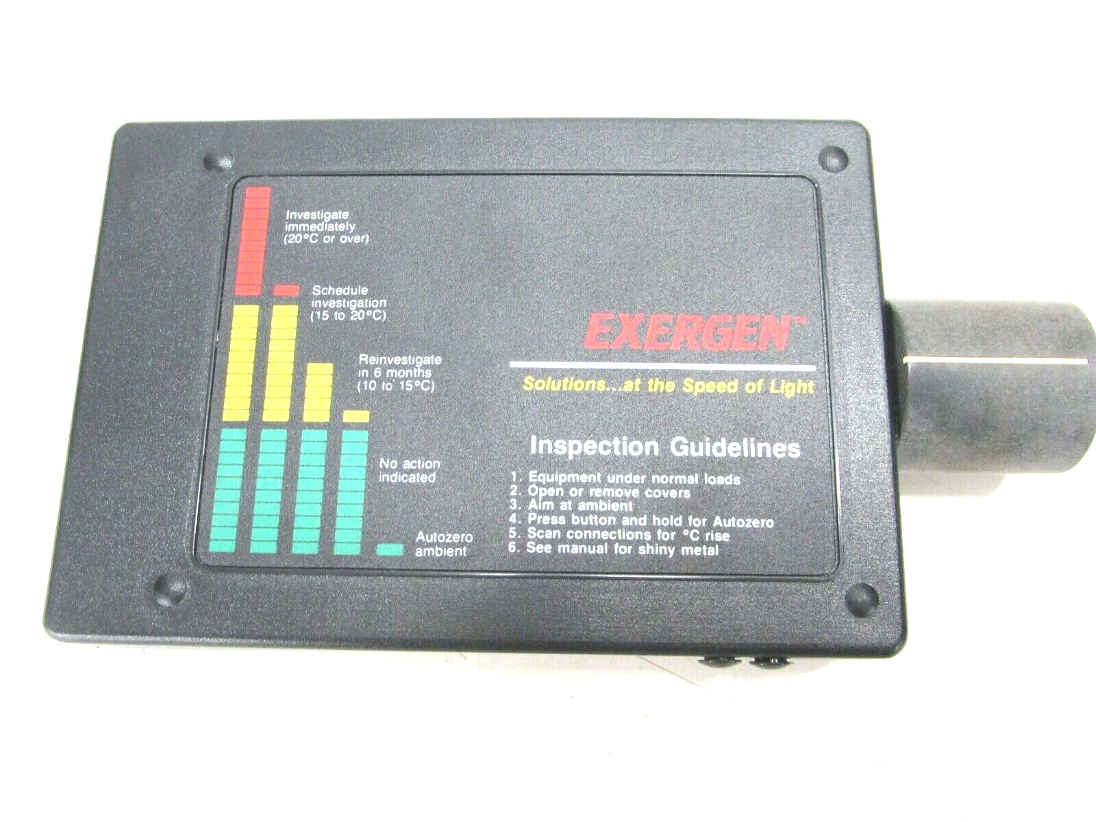 EXERGEN MICROSCANNER "E" AUTOZERO INFRARED HEAT SCANNER | eBay