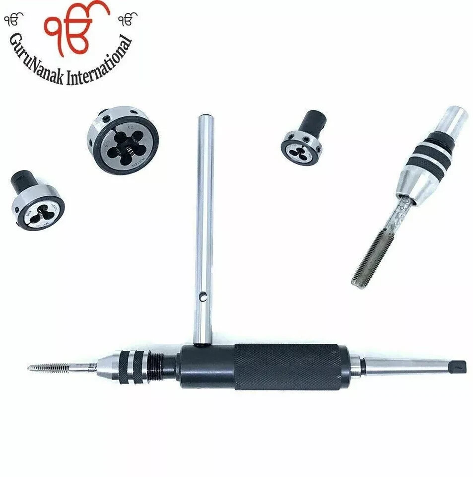 2MT Lathe Tailstock Tap And Die Holder set Sliding Floating Type MT2 ...