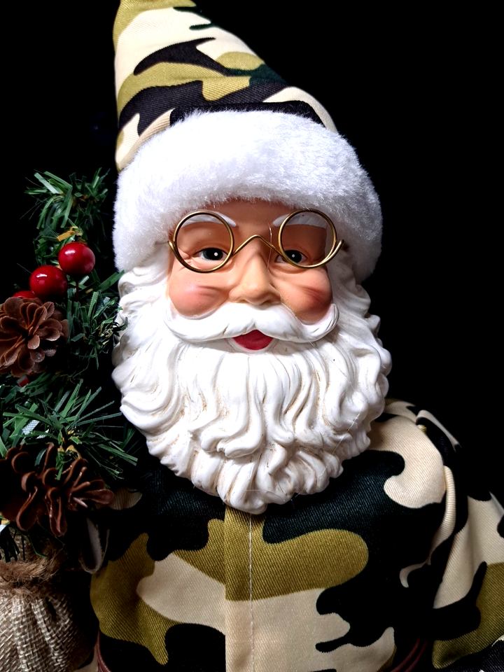 18" Soldier Santa Claus / Patriotic Santa Claus figurine | eBay