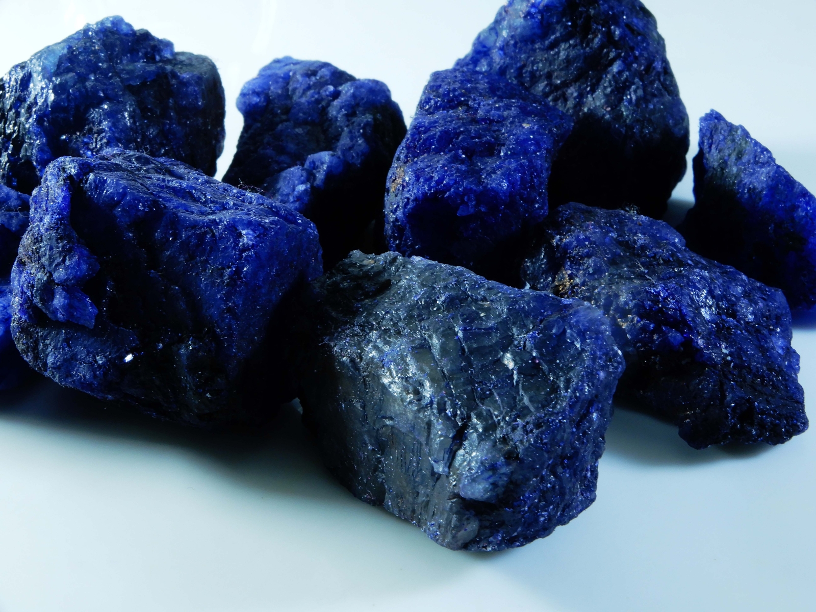 Treated Natural Maxixe Blue Beryl Rough Lot Loose Gemstone 1000 Gram ...