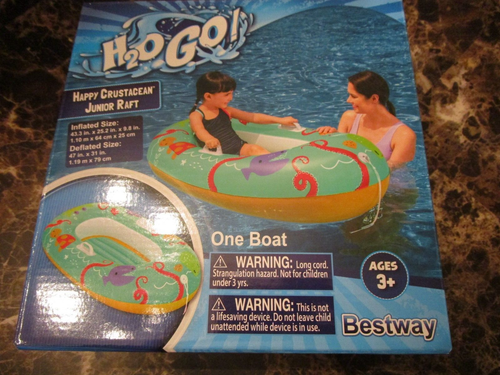 H2o Go Happy Crustacean Junior Raft Pool Float Floaty Tube Swimming ...