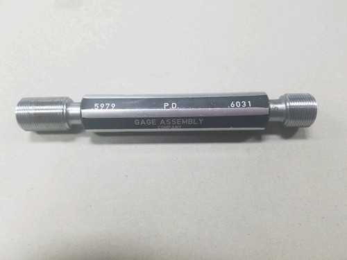 Gage Assembly Company. 5/8-24 UNEF-2B. GO PD .5979, NOGO PD .6031 | eBay.de