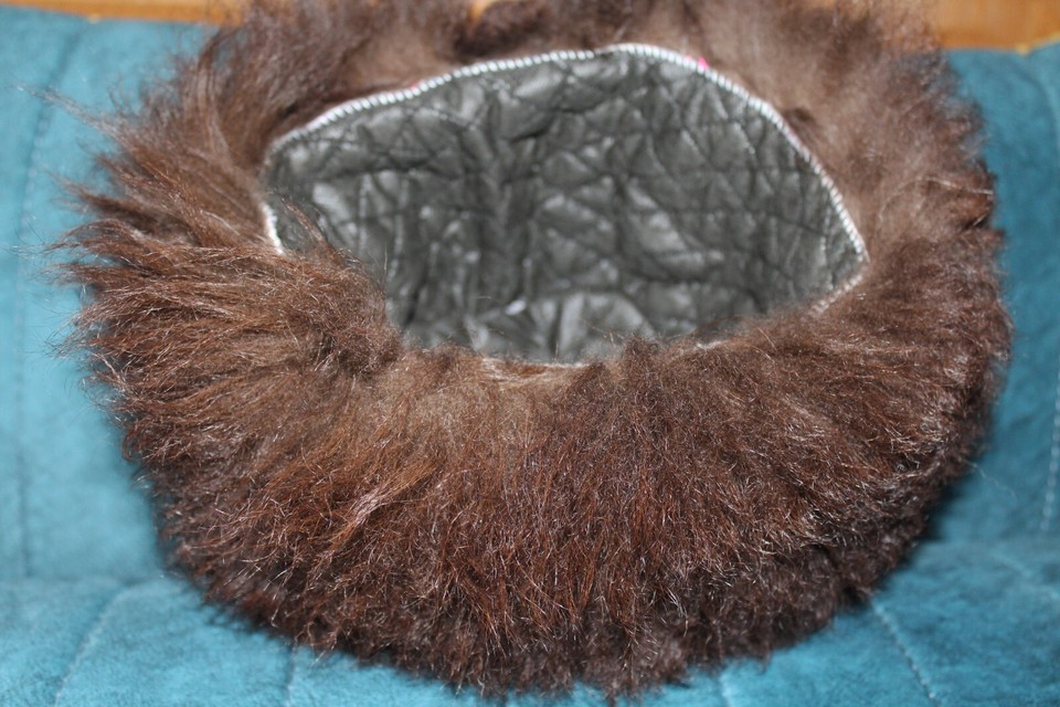 Brown Genuine Handmade sheepskin Papakha hat Caucasus Mountain man Army ...