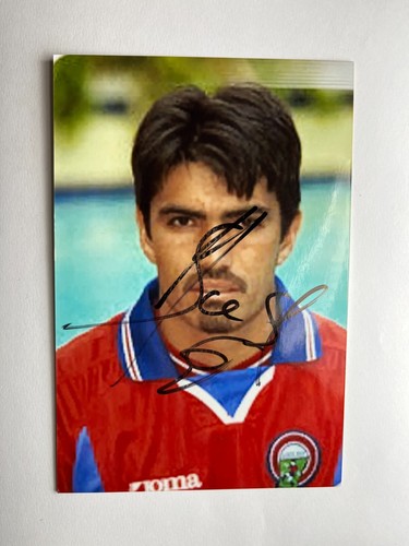 Autograph MAURICIO SOLIS-National Team COSTA RICA-OFI Crete-Derby ...