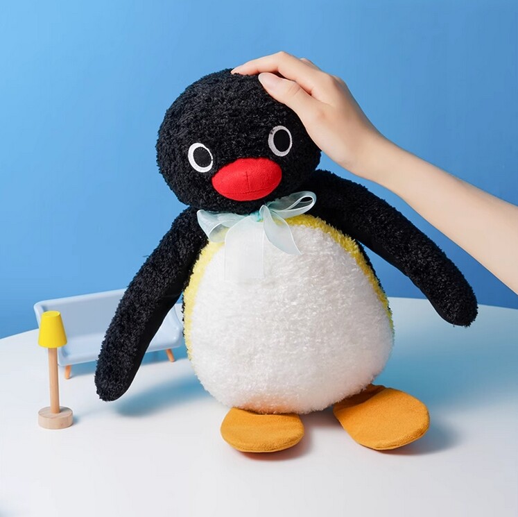 Pingu Ribbon Bow Tie 15*30cm Action Figure Mischievous Lovely Animate ...