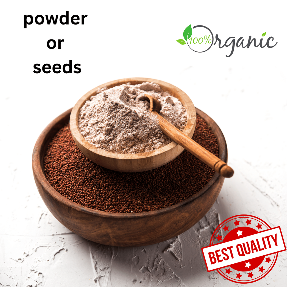 Finger Millet seeds- millet powder- millet flour-natural and organic ...