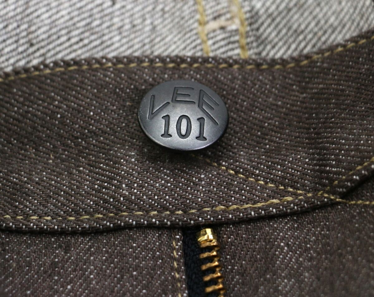 Lee 101 Z Men's Jeans Japanese Selvedge Denim Made in Italy Lee 101 Z Men's Jeans Japanese Selvedge Denim Made in Italy
